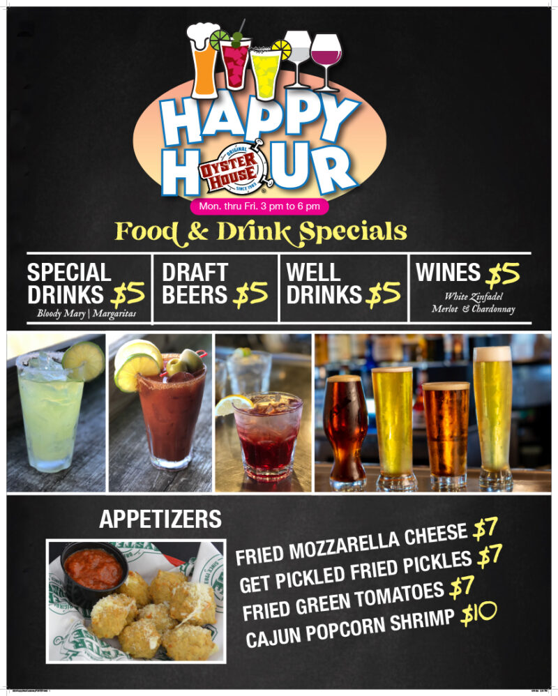 Happy Hour Mobile Causeway - The Original Oyster House